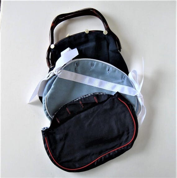 Vintage Bermuda bag Tortoise colored Lucite handles 2