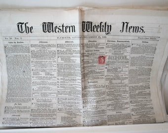 Victorian newspaper | Etsy