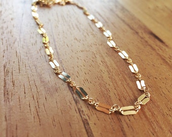 Gold chain necklace | Etsy