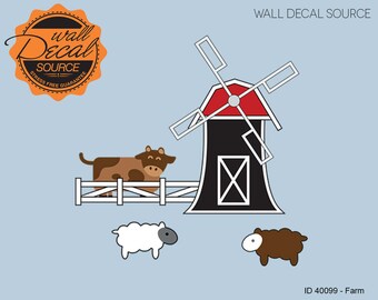 Farm decals | Etsy