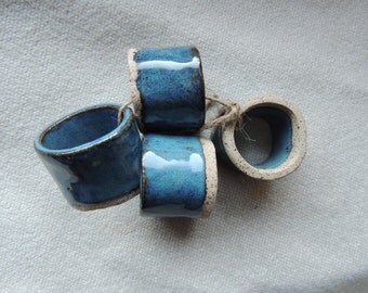 Pottery napkin rings | Etsy