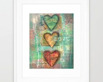 Shabby chic art | Etsy