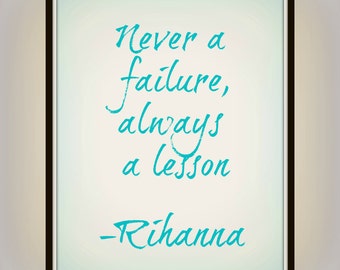 Rihanna quote | Etsy