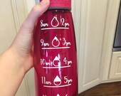 Water tracker bottle | Etsy