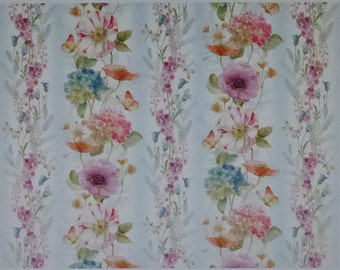 Border print fabric | Etsy