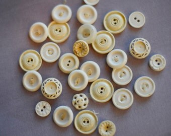 Items similar to Cuff Bracelet - Vintage Buttons on Etsy