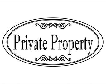 Property signs | Etsy