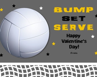 Volleyball valentine | Etsy