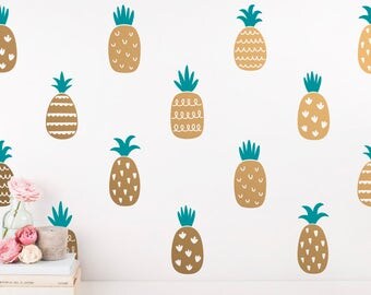 Pineapple wall decal | Etsy