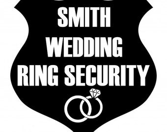 Ring security sign | Etsy
