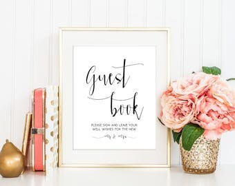 Guest book signs | Etsy