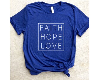 Faith hope love | Etsy