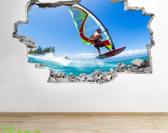 Windsurfing art | Etsy