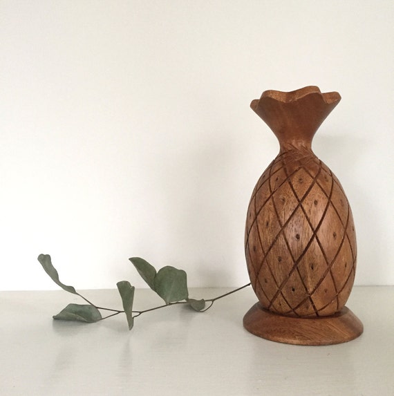 Carved Wooden Pineapple