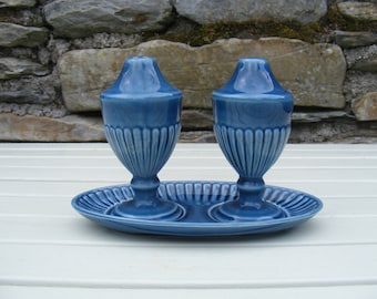 Vintage 1951 6 Piece Shafford Ware Ceramic Pottery Salt