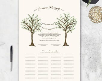 Marriage license | Etsy