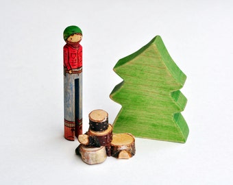 Lumberjack toy | Etsy