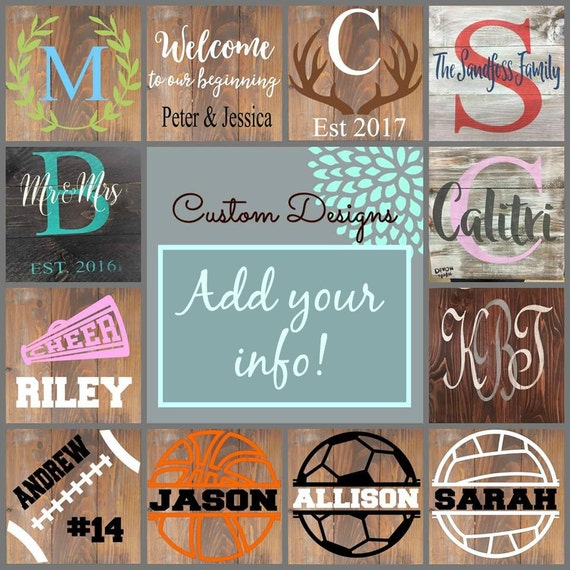 DIY Sign Kit Wood Sign kit Custom Sign Custom wood sign