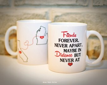 Items similar to BFF Mugs - Best Friends Mug -Unique Double Sided ...