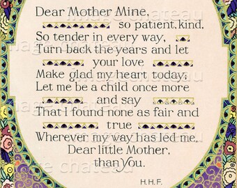 Mother son poem | Etsy