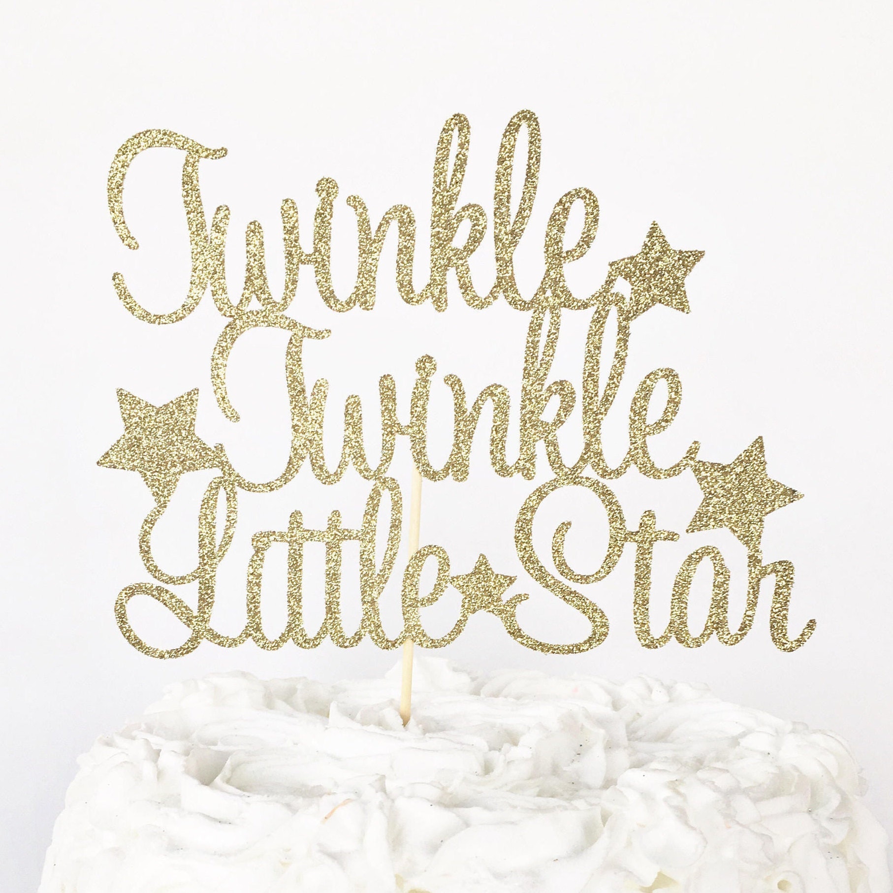 Twinkle Twinkle Little Star Cake Topper / Gender Reveal Cake