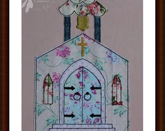 Church applique | Etsy
