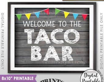 Taco bar sign | Etsy