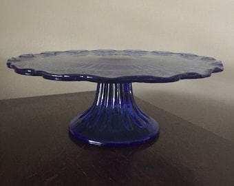 Blue cake stand | Etsy