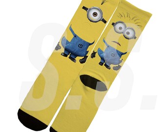 Minion socks | Etsy