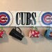 Chicago cubs baseball wreath Cubs front door wreath cubs
