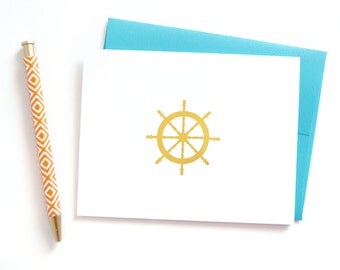 Nautical note cards | Etsy