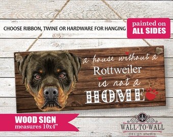 Rottweiler sign | Etsy