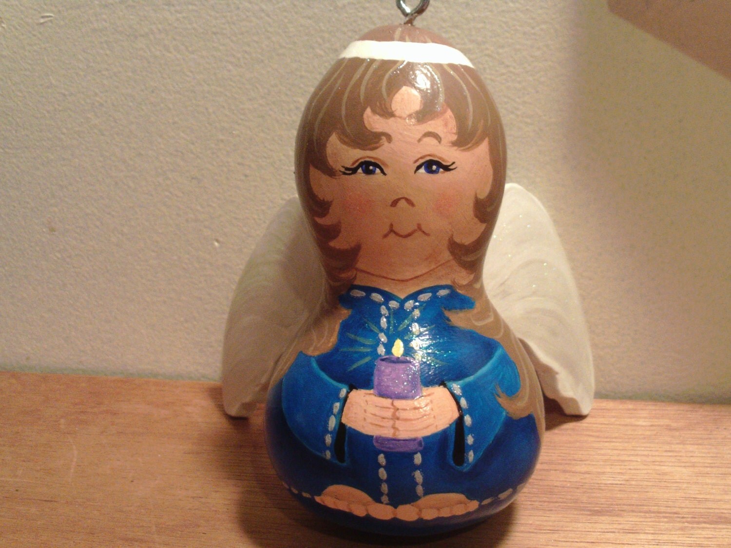 Free Shipping Gourdian Angel Ornament Gourd Angel In Light
