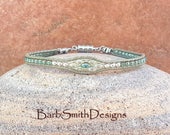 Unique Beaded Leather Bracelets by Barb by BarbSmithDesigns