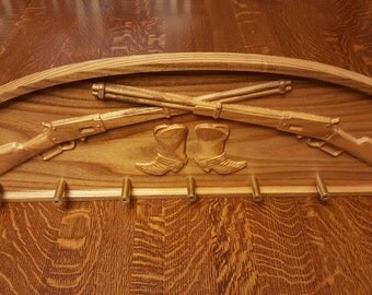 Wood rifle rack | Etsy