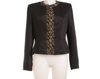 Black lace jacket | Etsy