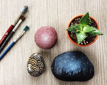 Unique painted rock | Etsy