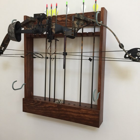 Bow Rack Bow Holder Bow Storage Hunting by HilltopWoodworkingPA