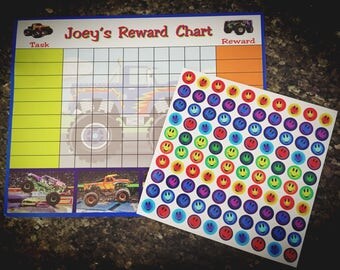 Monster truck chart | Etsy