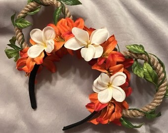 Hawaiian hair flower | Etsy