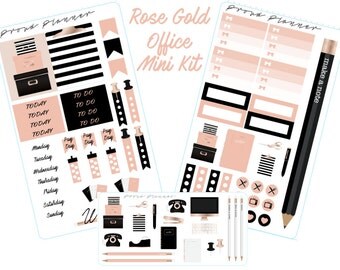 Rose gold office | Etsy