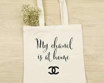 Chanel shopping bag | Etsy