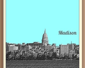 Items similar to Madison Wisconsin Collage on Etsy