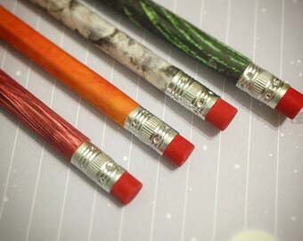 Paper wrapped pencil | Etsy