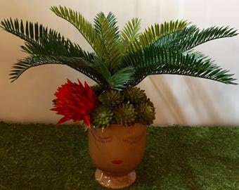 Palm tree vase | Etsy
