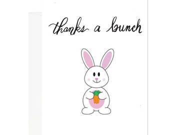 Bunny pun card | Etsy