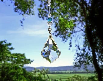 Hanging crystals | Etsy