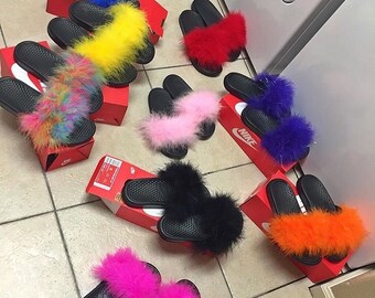 Furry slides | Etsy