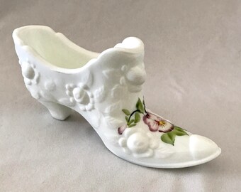 Fenton glass shoe | Etsy