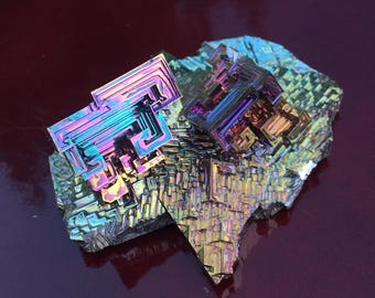 Items similar to Large Bismuth Crystal Sculpture "Against the Grain ...